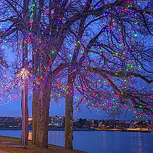 POTIVE 4 Pack Solar Fairy Lights Outdoor Waterproof, 132ft 400LED Solar String Lights Outdoor, 8 Modes Solar Twinkle Lights for Tree Garden Patio Christmas Decorations(Multicolor)