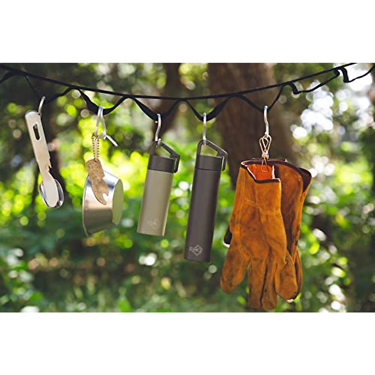 Poketle Personal Insulated Bottle with Hanging Carabiner, Outdoor Portable Bottle, Tall 180ml, Charcoal Gray