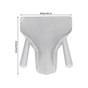 Dual Handle French Fry Bagger Shovel, Commercial Popcorn Scoop, Potato Chip Serving Scooper, Food Grade Plastic Fry Scoop Food Shovel for Snacks, Ice, Candy, Desserts, Nuts