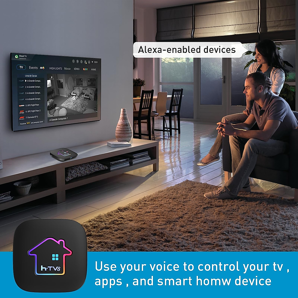 htv Box 8 Brazil 2023 HTV8 H8 Brazil tv Box htv h7 H6+ TV Brazil HD Box New Version Brazilian TV Box 4K Ultra HDR USB2.0/3.0 WiFi 2.4GHz/ 5GHz
