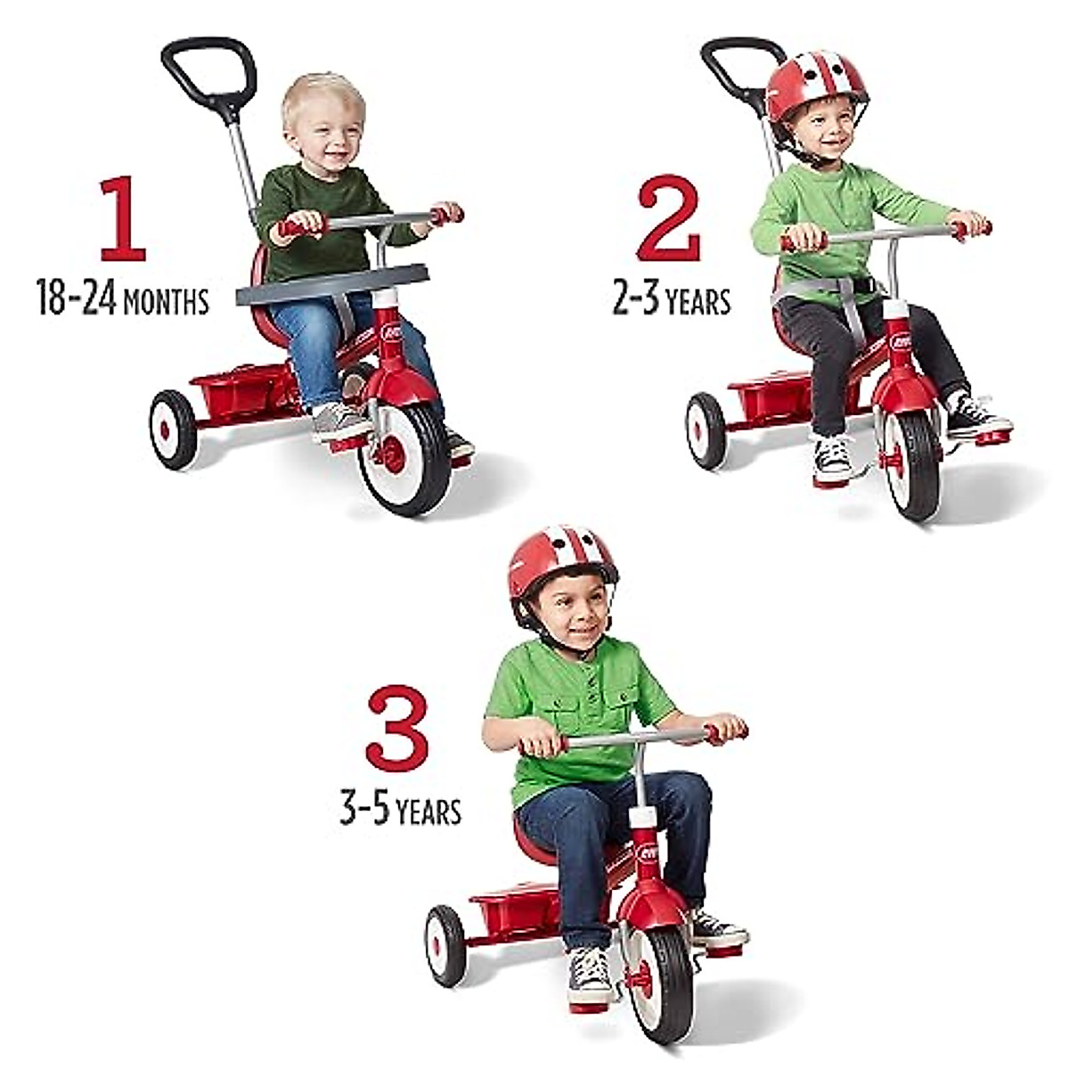 Radio Flyer 456 Stroller Tricycle, Red