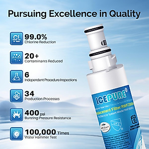 ICEPURE 4396701,469915 Replacement for Kenmore 9915 Whirlpool WFL200, L200V,NLC120V,RWF2000A,WF-LC200V, WF293,EDR6D1,FILTER6,LC200V,4396702, 2301706,EFF-6001A,SGF-W10 Refrigerator Water Filter 1PACK