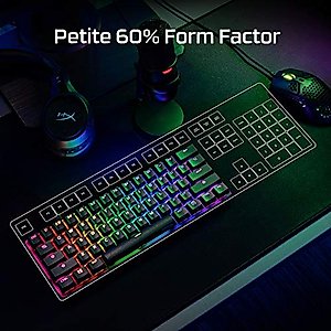 HyperX Alloy Origins 60 - Mechanical Gaming Keyboard & Pudding Keycaps - Double Shot PBT Keycap Set with Translucent Layer, for Mechanical Keyboards - Black
