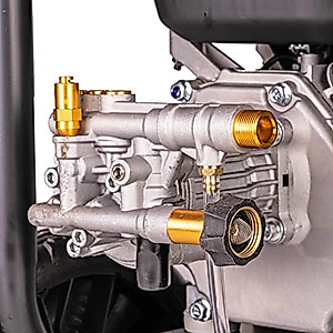 Craftsman CMXGWFN061200 3200 PSI Gas Pressure Washer, 2.4 GPM, Craftsman Engine, Includes Spray Gun and Wand, 4 QC Nozzle Tips, 1/4-in. x 25-ft. Hose, Red