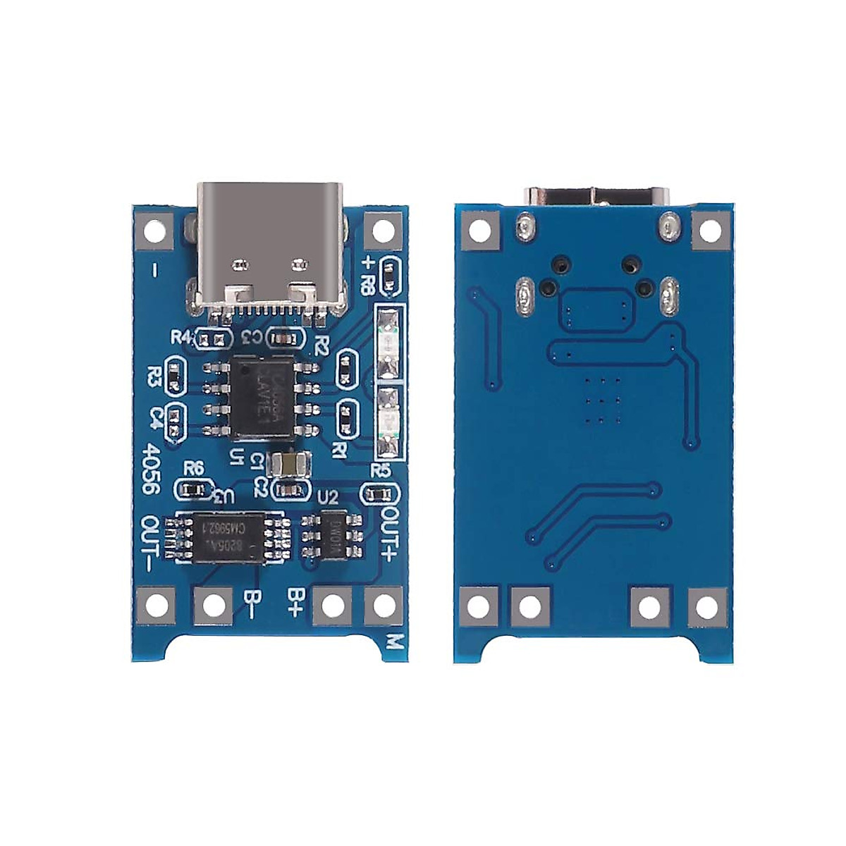 Organizer 12pcs TP4056 Type-C Input Interface USB 5V 1A 18650 Lithium Battery Charger Module Charging Board with Dual Protection Function