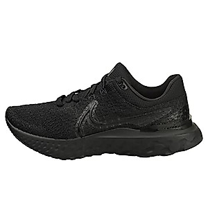 Nike Men's React Infinity Run Flyknit 3 Running Shoes, Black/Black-Black, 11 M US