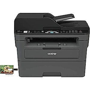 Brother Monochrome Laser Printer, Compact All-in One Printer, Multifunction Printer, Wireless Networking and Duplex Printing, 32GB Tela USB Card