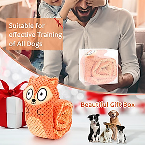Letsmeet Squeak Dog Toys, Dog Puzzle Toys IQ Training, Dog Snuffle Toys Foraging Instinct Training Puppy Toys with Beautiful Gift Box