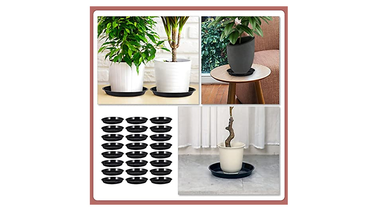 Happyyami 25Pcs Water Tray: Durable Plant Pot Bases