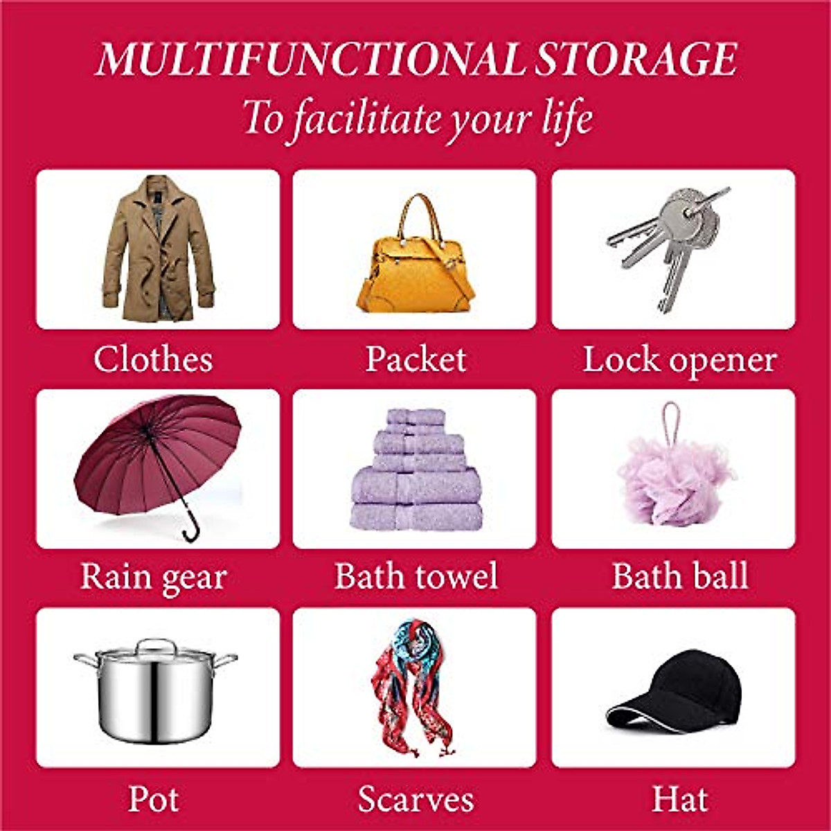 Grelity 4 Pack Round Adhesive Hooks, Super Strong Heavy Duty Stainless Steel Hooks, No Drill No Screw，Self AdhesiveWall Mounted Hanger for Key Robe Coat Towel (Silver 02)