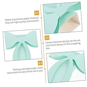 ABOOFAN 20 Sets Flower Box Folding Bowknot Wrapper for Bouquet Flower Wrapping Container Bouquet Wrapping Material Wedding Bouquet Holder Gift Packaging Material Display Box Paper Rose