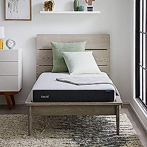 Lucid 6 Inch Memory Foam Mattress - Firm Feel - Gel Infusion - Memory Foam Infused with Bamboo Charcoal - Breathable - CertiPur Certified - Full