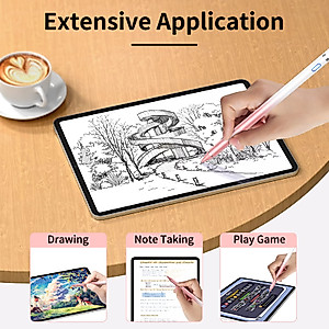 Active Stylus Pens for Touch Screens, Digital Stylish Pen Pencil Rechargeable Compatible with Most Capacitive Touch Screens