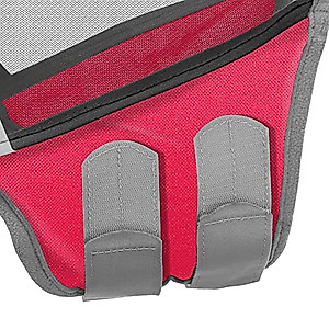 SmithBuilt Comfort Fly Mask with Ears and Long Nose for Horses (Pink, Horse) - Fleece Padding, Fine Mesh, UV Protection