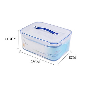 DECHOUS Refrigerator Rectangular Food Boxes Box Food Container with Lid Food Container Wit Hhandle With Cover Set Portable Container