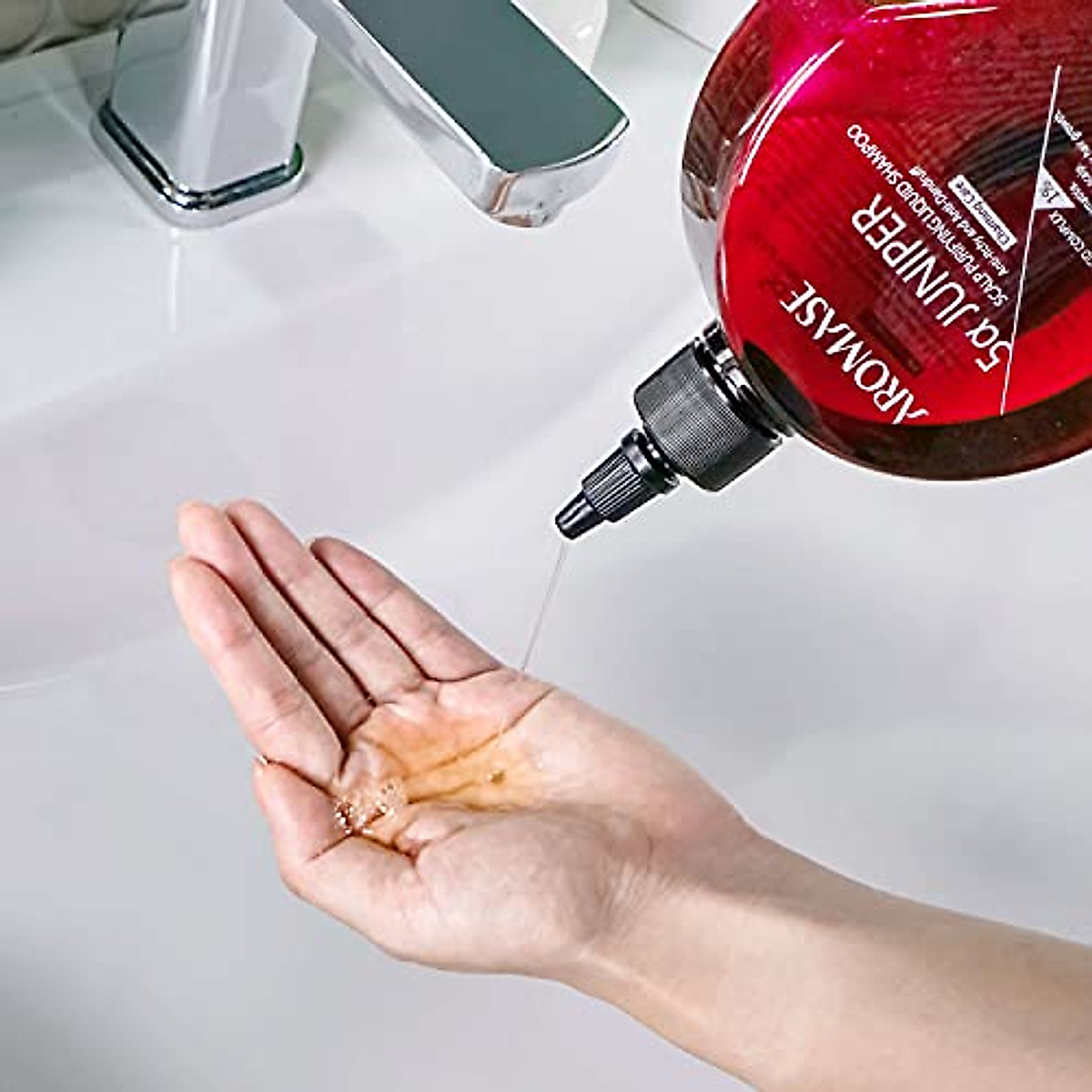 Aromase 5α Juniper Scalp Purifying Liquid Shampoo-Charming Care, Award-Winning Scalp Deep Cleanser, EXOTIC FLORAL SCENT for Thinning Hair, Dandruff, Dry, Oily, Scalp Detox (9.1 Fl.Oz)