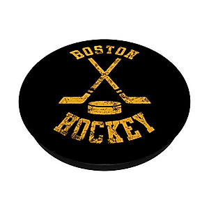 Vintage Boston Hockey PopSockets PopGrip: Swappable Grip for Phones & Tablets