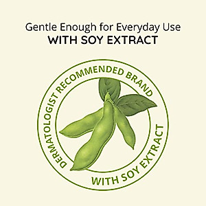 Aveeno Positively Radiant Brightening Facial Cleanser for Sensitive Skin, Targets Dull Skin, Moisture Rich Soy Extract, Non-Comedogenic, Oil- & Soap-Free, Hypoallergenic, 11 Fl. Oz