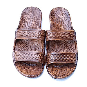 Kali Footwear Women's Jesus Hawaii Open Toe Double Strap Hawaiian Sandals Simple Chestnut 11