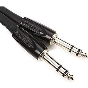 Roland Black Series Interconnect Cable, 1/4-Inch TRS to 1/4-Inch TRS, Balanced, 5-Feet
