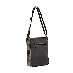 Myra Bag Royal Stag Vintage Upcycled Canvas Shoulder Bag S-0715