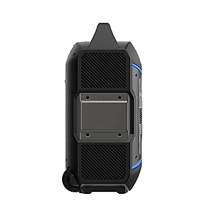 ION Block Rocker - Portable Bluetooth Outdoor Party Speaker with Karaoke Microphone, Battery, 4 Speakers, Radio, USB Port, App, Water-Resistant, 120W