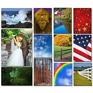 EZbackgrounds' Complete All-in-One Digital Backgrounds Package on USB Flash Drive Memory Stick for Professional Photographers and Hobbyists