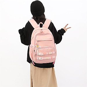 MITOWERMI Backpack for Girls Boys Lightweight Kids Backpack for Elementary School Bookbags pink