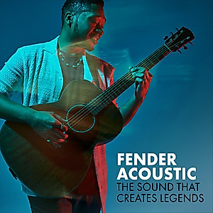 Fender Acoustic Guitar, CD-60S, with 2-Year Warranty, Dreadnought Classic Design with Rounded Walnut Fingerboard, Glossed Finish, All-Mahogany Construction