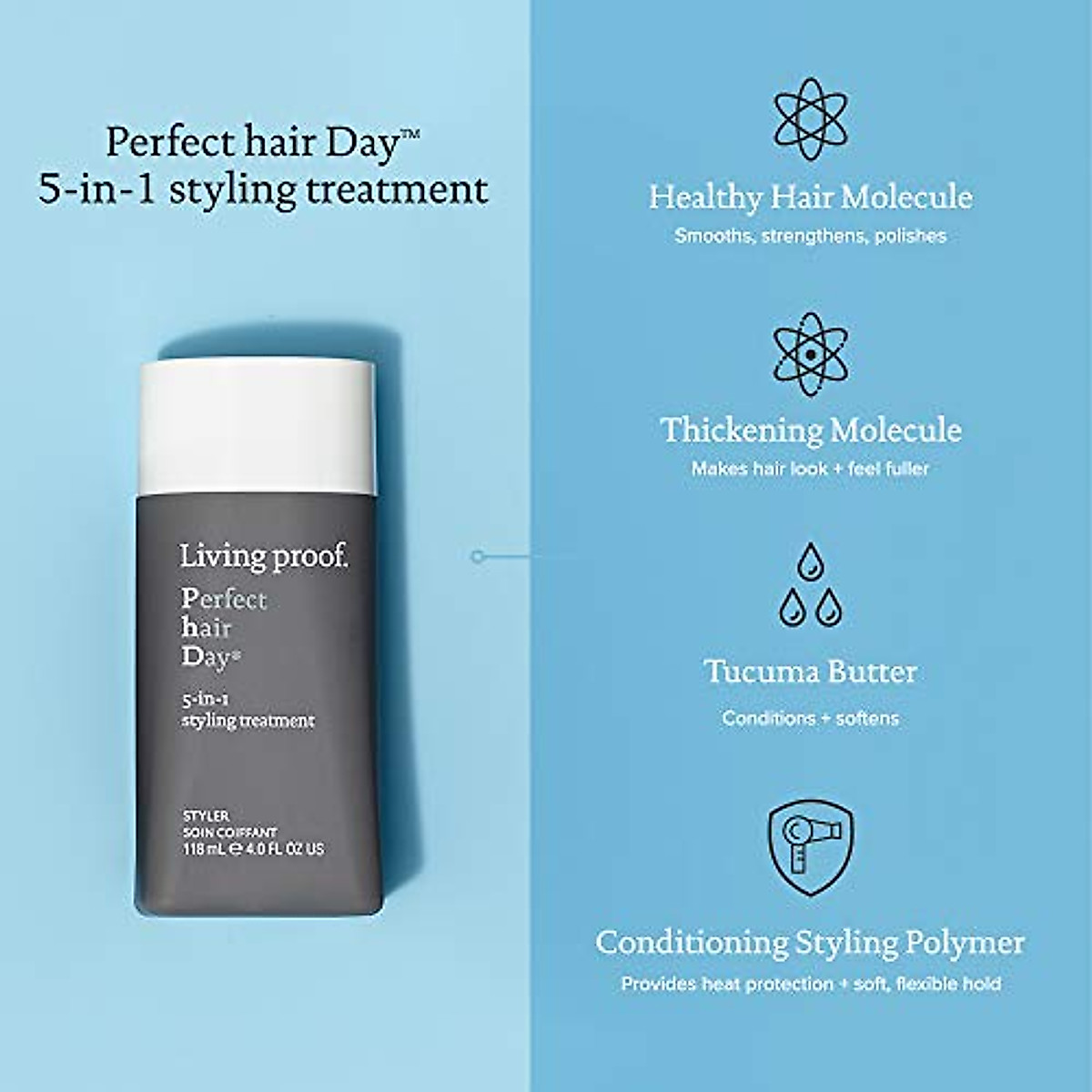 Living proof Perfect hair Day 5-in-1 Styling Treatment, New Formula