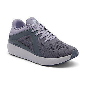 ABEO MXV Shift Women’s Metatarsal Footbed Walking Shoes | Ideal for Metatarsalgia | Ball of Foot Pain Relief | Removable Orthotic Metatarsal Pad Grey Lilac Knit 7.5 Medium