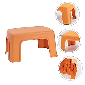 1pc Plastic Stool Stepping Stool for Adults Kids Step Stool Baby Step Stool Orange Simple Stool Bathroom Stool Stool Household Bathroom Stool Kids Stools
