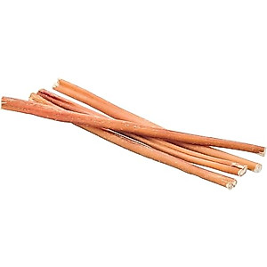 Wild Wolf 12-inch Angus Bully Sticks (8 Ounces) Healthy, All-Natural, Long-Lasting Dog Chew Bones - Natural Scent Dogs Love - Mixed Thickness