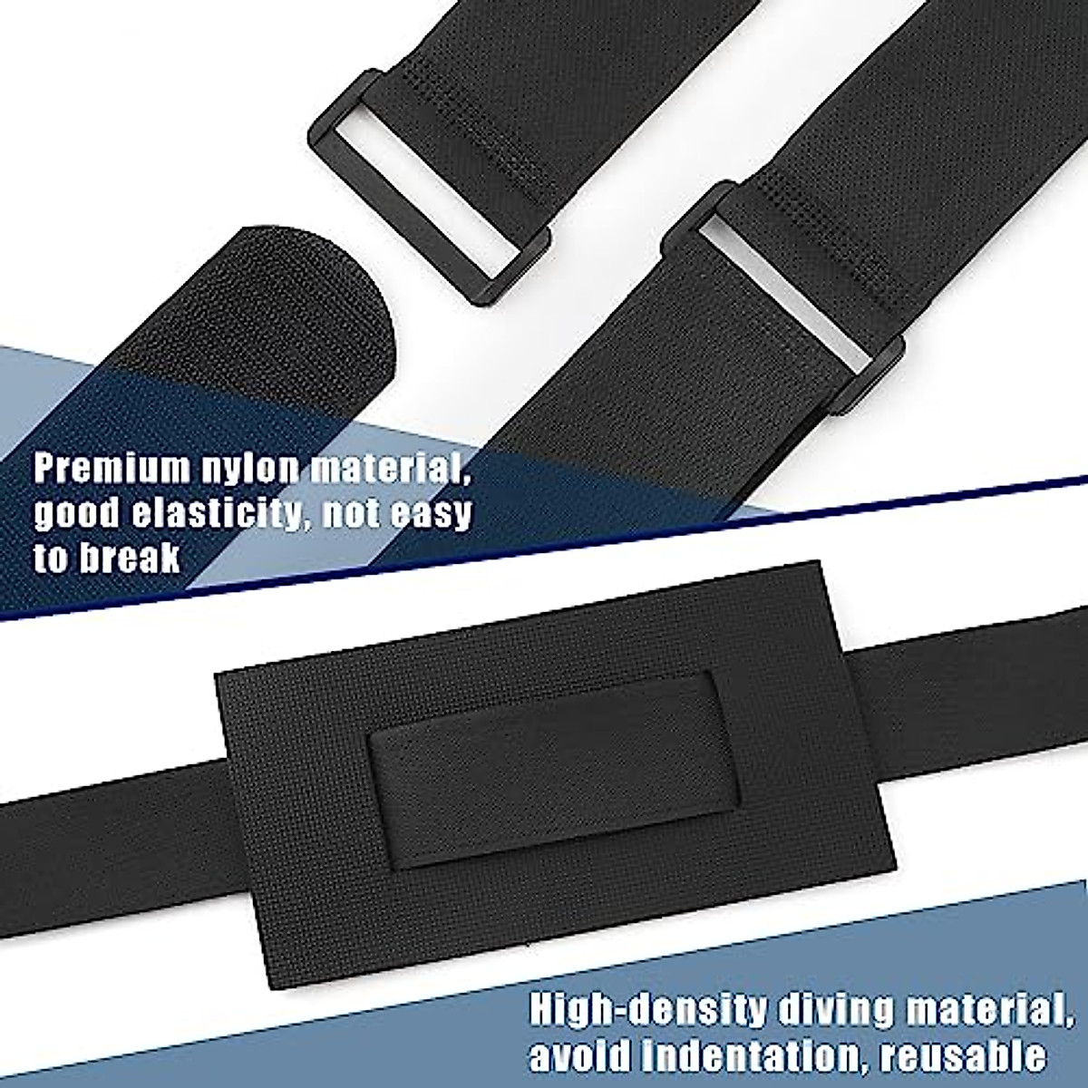 8pcs Water Mat Straps with Pad Protectors Set, Foam Flotation Pad Strap Water Mat Storage Straps Floating Mat Replacement Straps Lily Pads for Lake for Most Water Mats