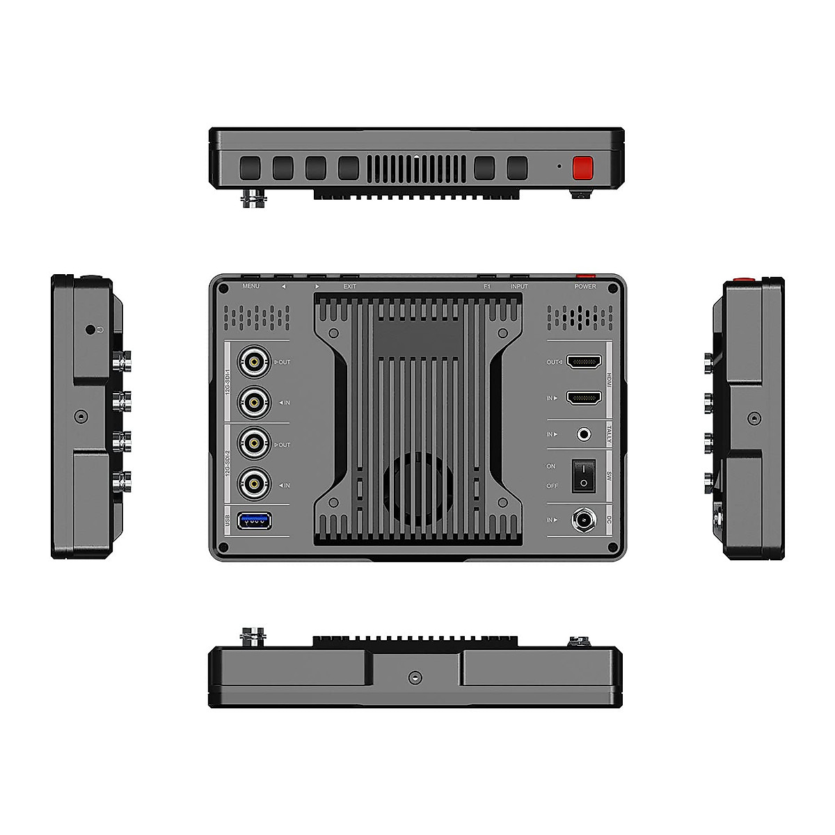 LILLIPUT 7" Q7-12G 7inch 2000nits 12G-SDI Ultra Brightness On-Camera Monitor-12G-SDI x 2 HDMI 2.0 x 1 Tally Output 12G-SDI x 2 HDMI 2.0 x 1 HDR 3D-LUT Waveform Level Meter Vector Scope