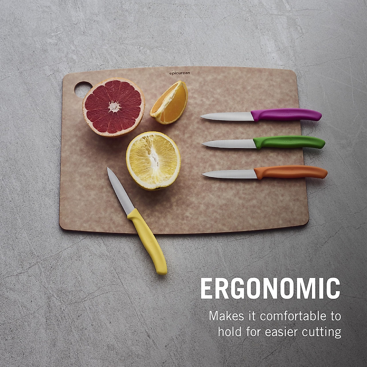 Victorinox 4-Piece Set of 3.25 Inch Swiss Classic Paring Knives with Straight Edge, Spear Point, 3.25", Pink/Green/Yellow/Orange