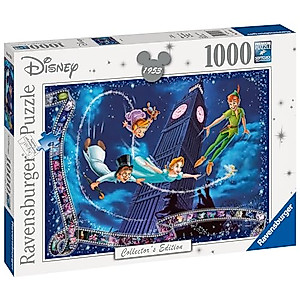 Ravensburger Disney Collector's Edition Peter Pan 1000 Piece Jigsaw Puzzle for Adults - Every Piece is Unique, Softclick Technology Means Pieces Fit Together Perfectly