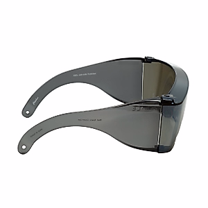 Calabria 3000 Fitover Safety Glasses Over Eyewear Blue Green Silver Mirror 3 Pack Men Women Wraparound Tint Anti Fog Scratch