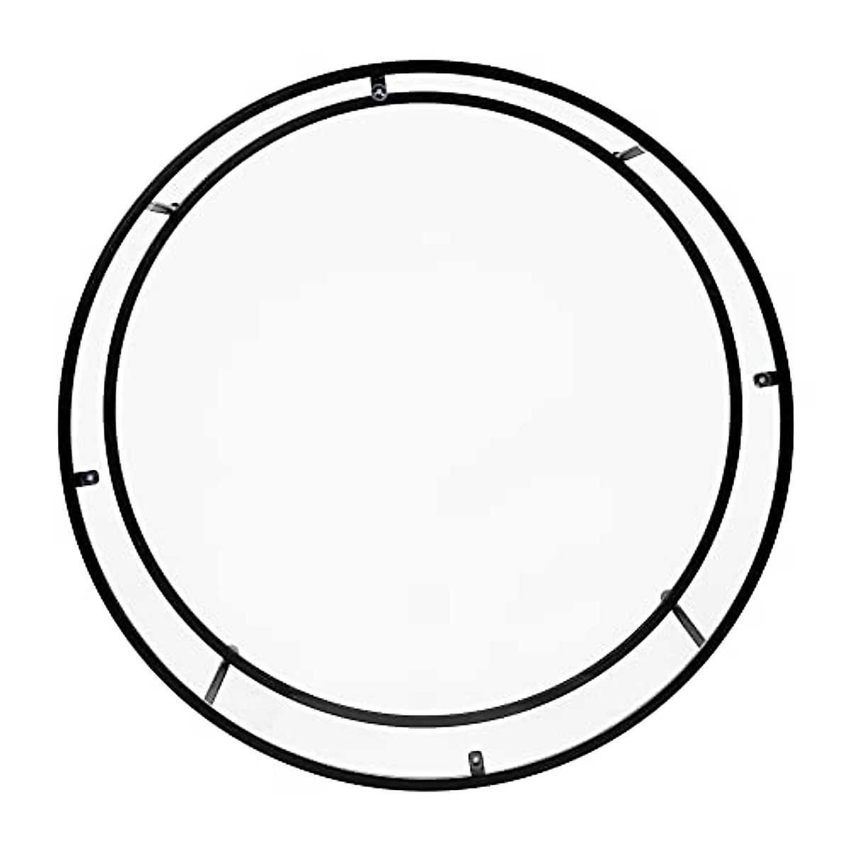 Flash Furniture Astoria Collection Round Coffee Table - Modern Clear Glass Coffee Table - Matte Gold Frame