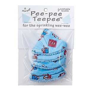 Pee Pee Teepee Wild West Blue Blue 5 Pieces Baby boy Pee Shield Babyboy Essentials peepeeeteepee Baby Diaper Cover for Boys Teepee Shield Pee Covers