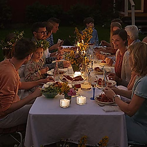 12 Hours Votive Candles, 24 Packs Unscented White 2.0 inch Wax Candles for Wedding, Party, Holiday & Home