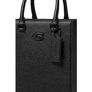 COACH Mens Tote 16 in Cross Grain Leather, Black