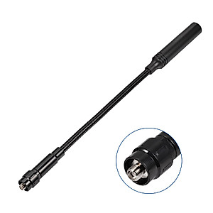 Bingfu High Gain Ham Radio Antenna VHF UHF 136-174mhz 400-520mhz Amateur Walkie Talkie CS Tactical Gooseneck Antennas Compatible with Kenwood Wouxun Baofeng BF-F8HP UV-5R UV-82 BF-888S