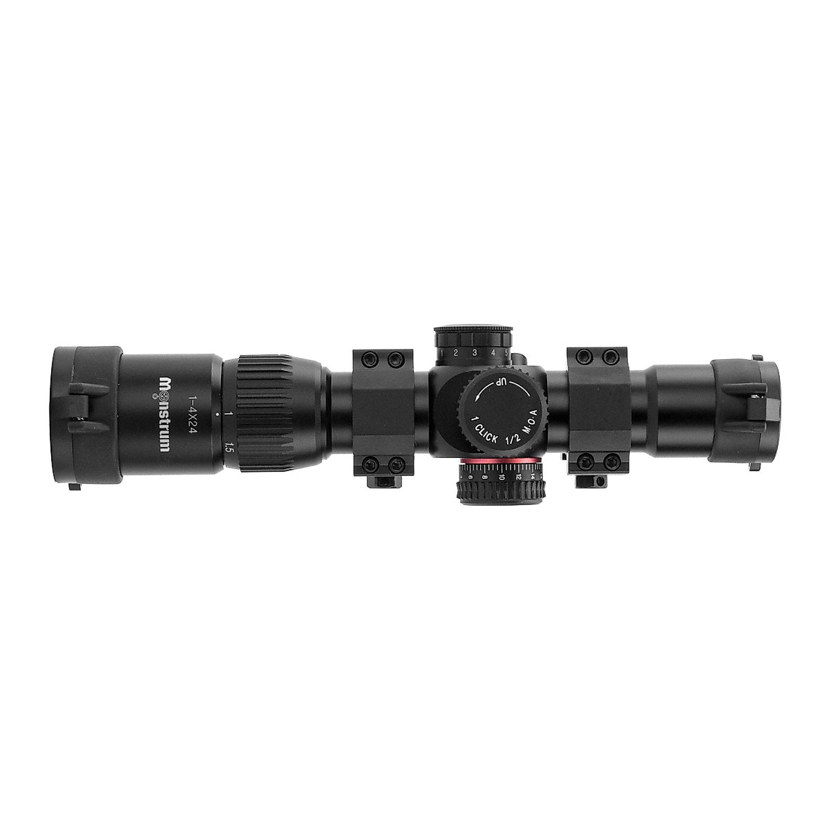 Monstrum G2 1-4x24 FFP Scope | Monstrum 43-B Throw Lever | Bundle