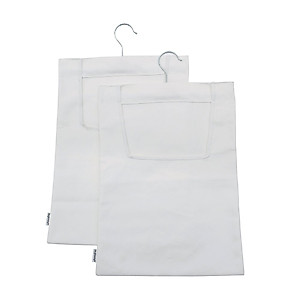 Augbunny 100% Cotton Canvas Clothespin Bag 2-Pack (White)