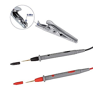 100PCS 1.37IN / 35mm Metal Alligator Clips, Crocodile Clamps Silver Tone Nickel Plated Spring Clamps Test Line Crocodile Clips for Laboratory Electric Testing Work and Cable Lead Clip