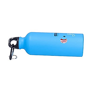 MOTUZP Travel Water Bottle 500ml Water Bottle with Hanging Buckle Aluminum Cartoon Mug Insulated Water Bottle Sport Water Bottle Cafe Supplies Portable Water Bottle (blue elephant)