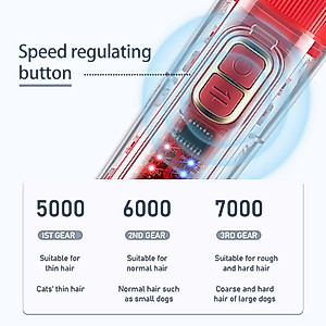 Cat Grooming Clippers, Professional Cat Grooming Kit, Cordless Dog Clippers for Thick Coats, Dog Hair Trimmer, Low Noise Dog Shaver Clippers, Quiet Pet Hair Clippers Tools for Dogs Cats