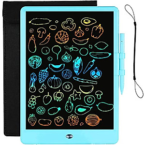 LCD Writing Tablet Drawing Tablets for Kids 10Inch with Protect Bag,LEYAOYAO Colorful Screen Drawing Board Doodle Scribbler Pad Learning Educational Toy - Gift for 3-6 Years Old Boy Girl (Blue)