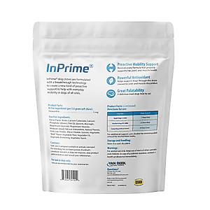Van Beek Natural Science InPrime Canine - Natural Joint Support for Dogs - Helps Maintain Normal Joint Mobility & Function - Supports Hip and Joint for Dogs - Palatable Dog Joint Care - (60 Count)